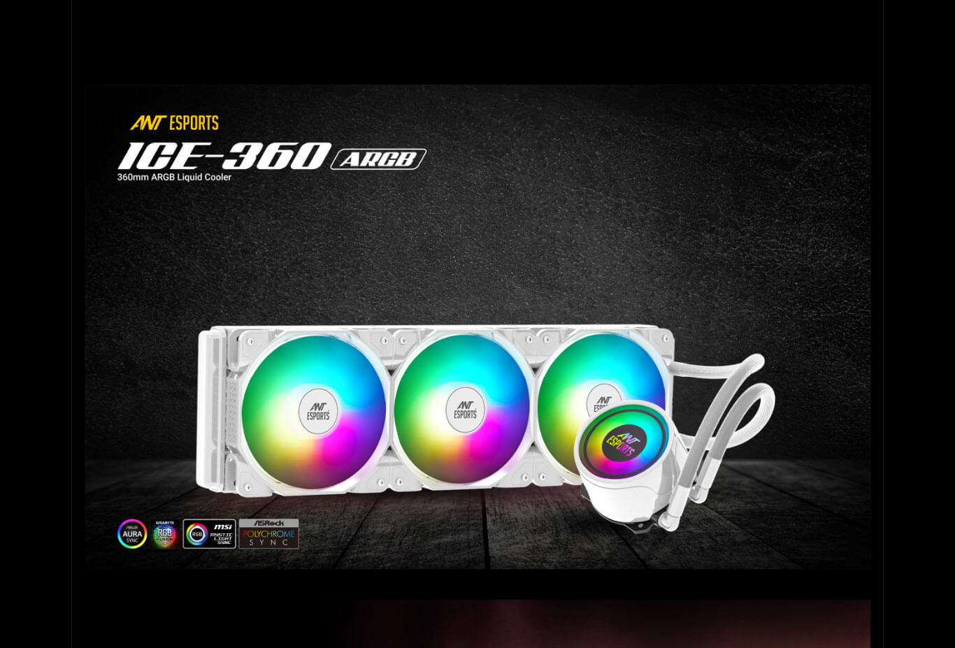 Buy Best Price Ant Esports ICE-360 ARGB White CPU Liquid Cooler